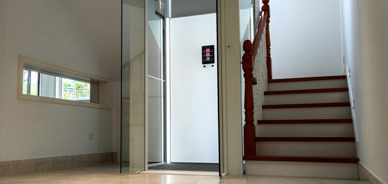A residential lift with touch display and ArtWall - SWIFT Pro