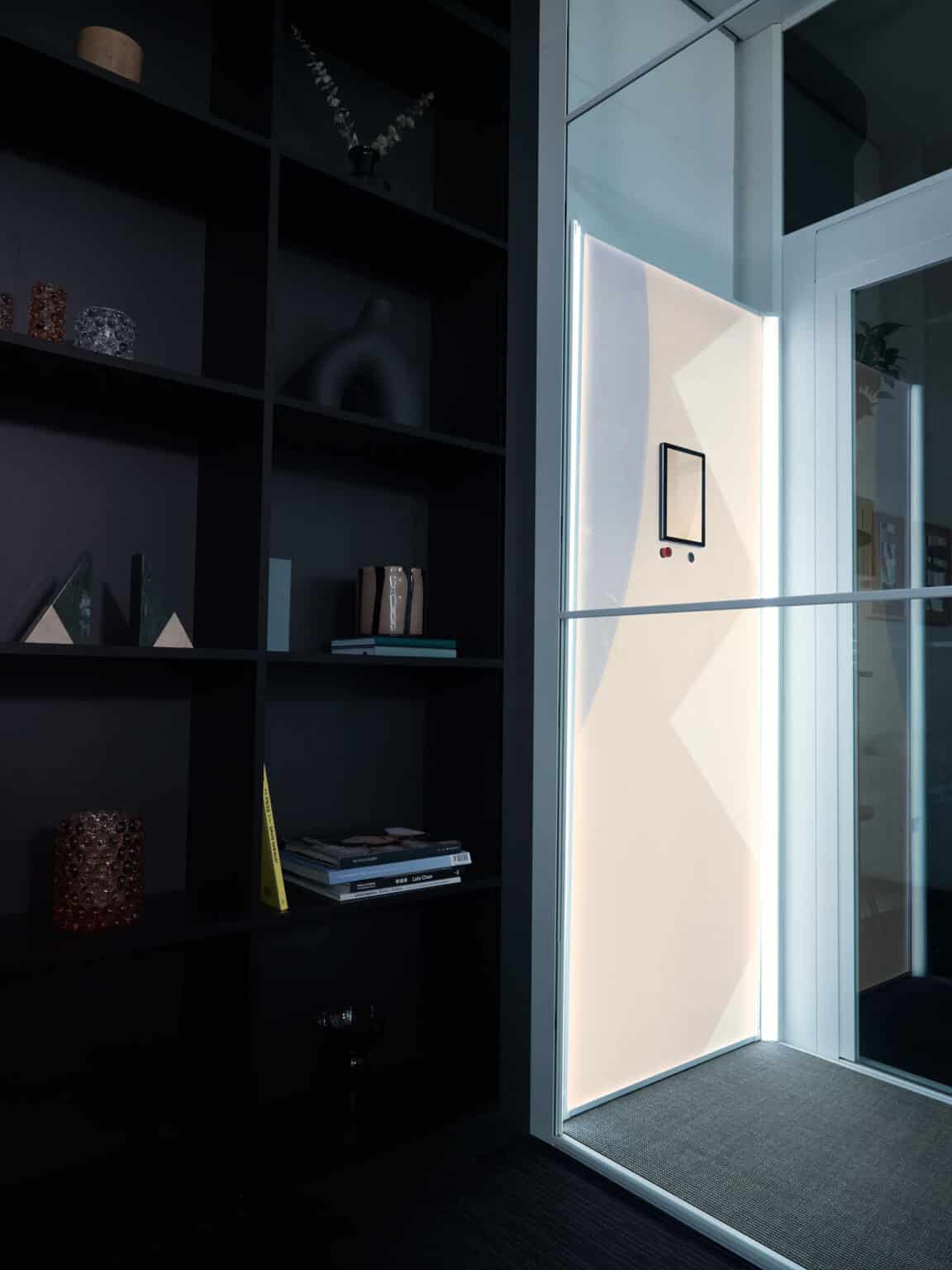 A residential lift with touch display and ArtWall - SWIFT Pro