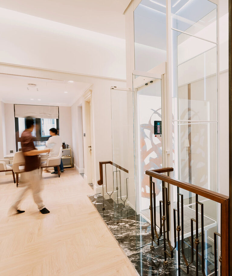 A residential lift with touch display and ArtWall - SWIFT Pro