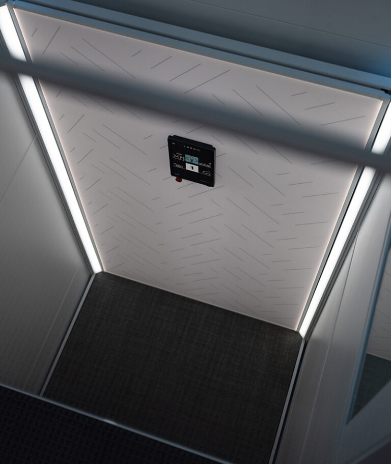 A residential lift with touch display and ArtWall - SWIFT Pro