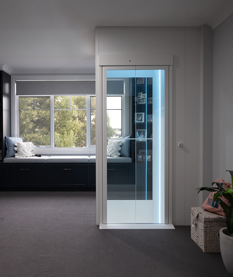 A residential lift with touch display and ArtWall - SWIFT Pro