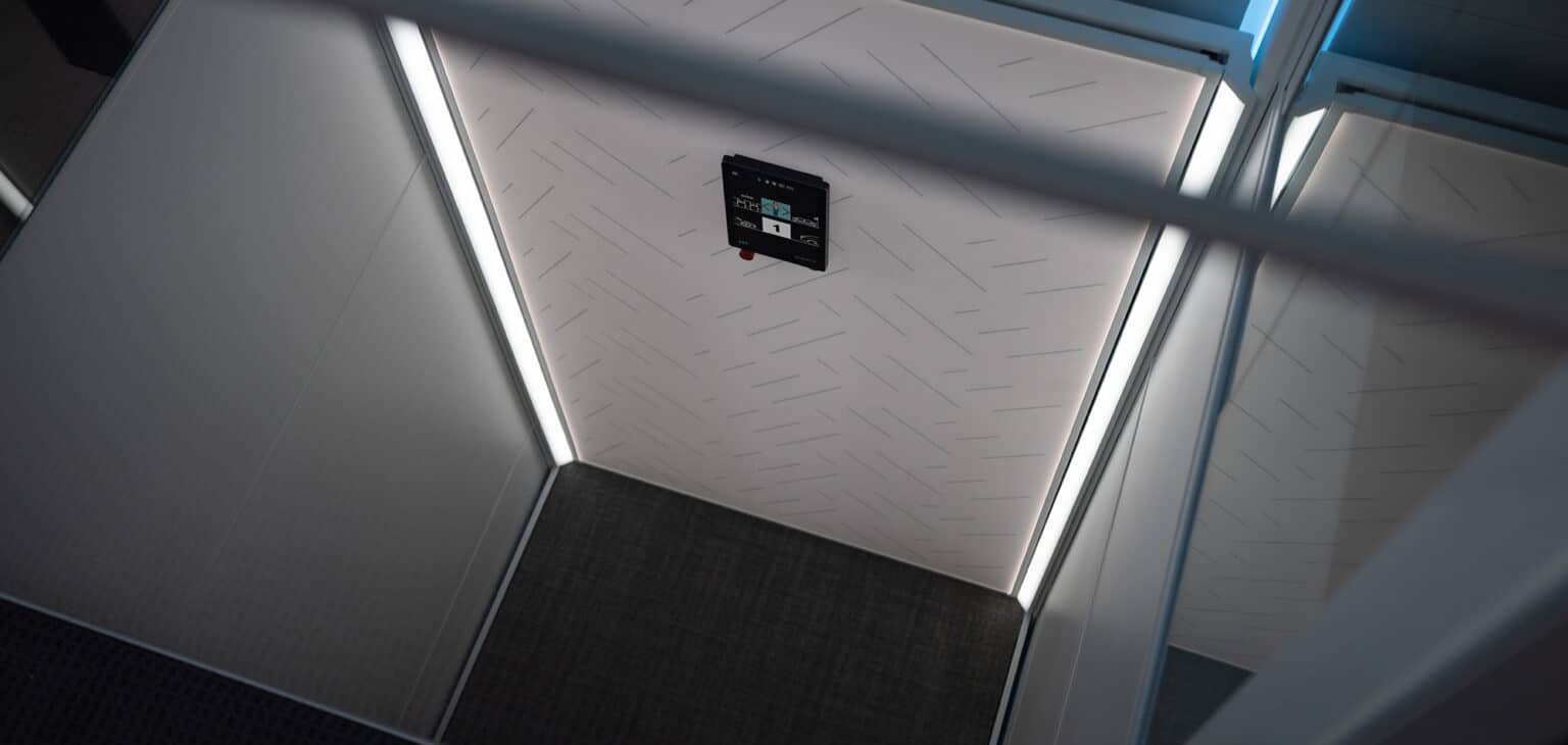 A residential lift with touch display and ArtWall - SWIFT Pro