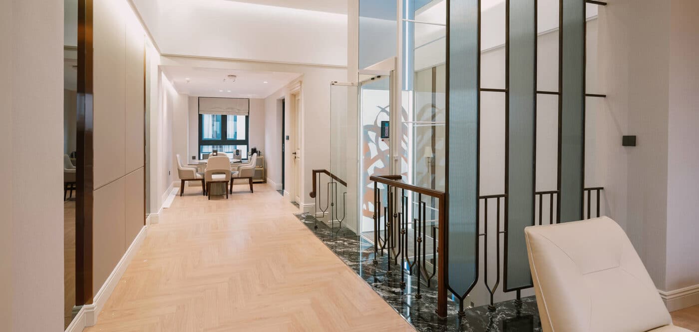 A residential lift with touch display and ArtWall - SWIFT Pro